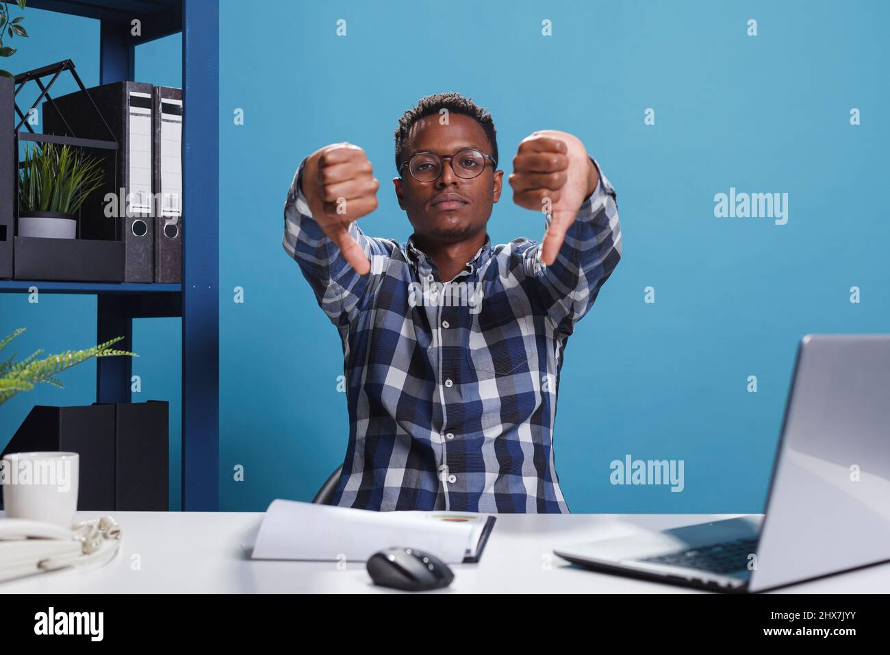 Finance department displeased team leader giving thumbs down to ...