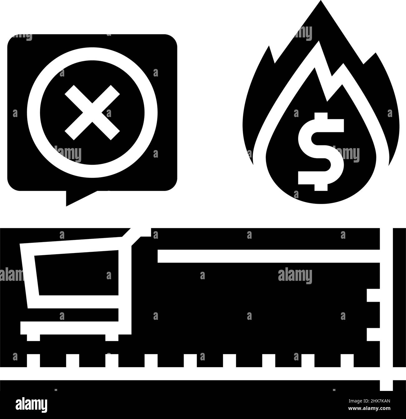 core inflation glyph icon vector illustration Stock Vector Image & Art ...