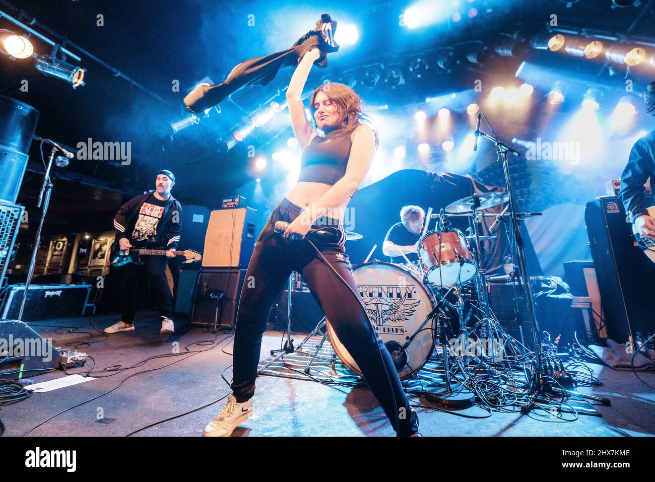 Malmoe, Sweden. 08th, March 2022. The Norwegian punk band Blood Command ...