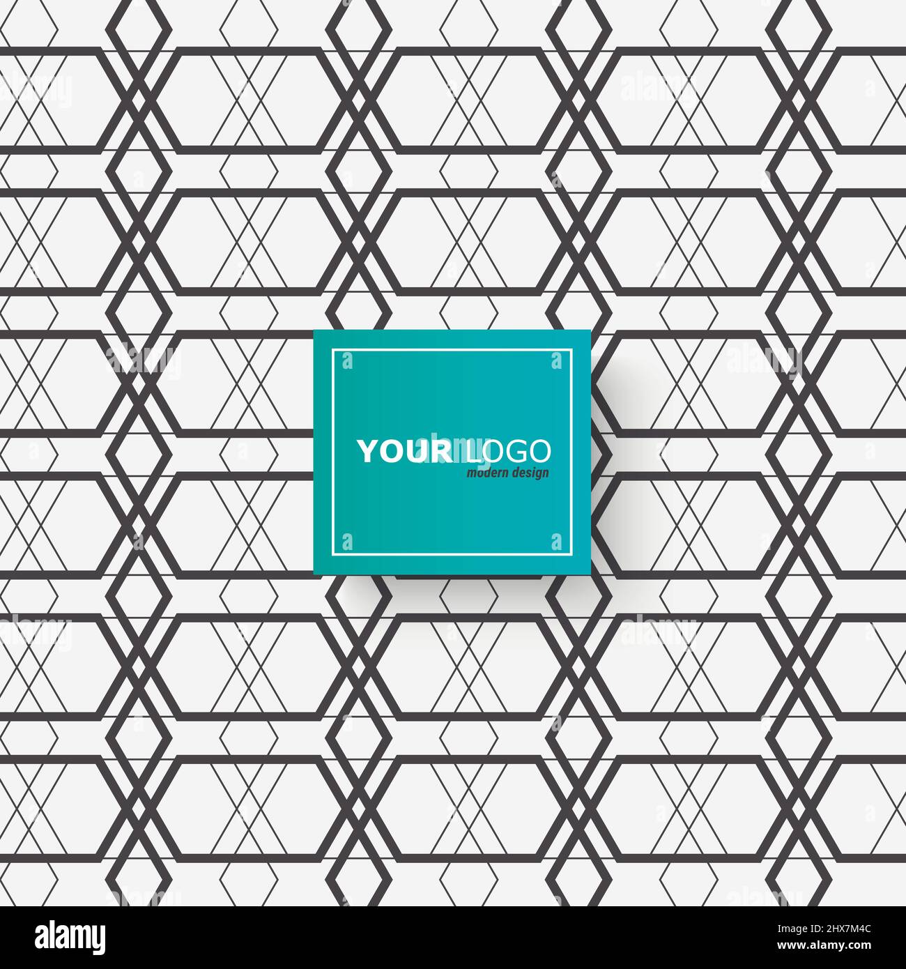 Creative background pattern from connected hexagons Stock Vector Image ...