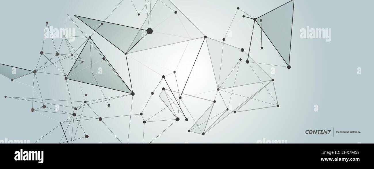 Vector technology connect with lines and dots Stock Vector Image & Art ...