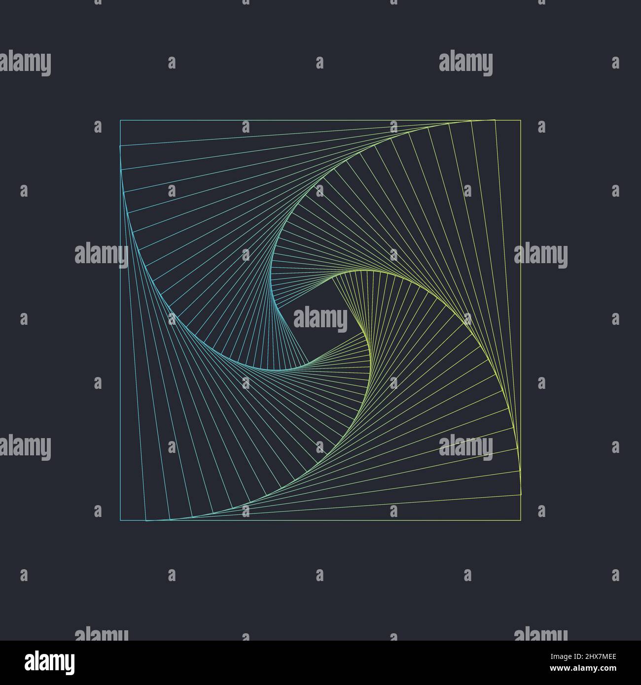 Abstract swirl square vortex structure Stock Vector Image & Art - Alamy