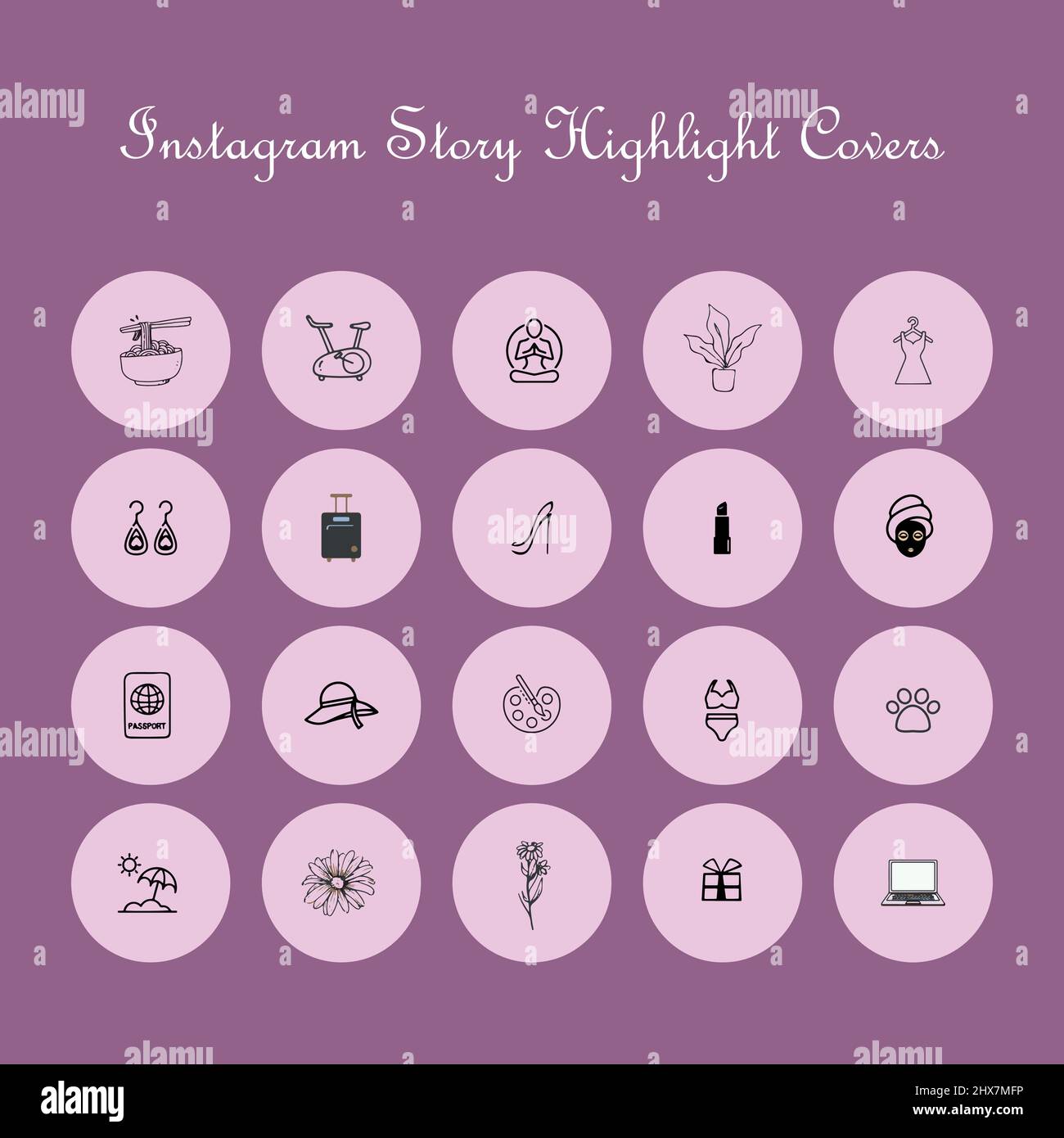 Instagram highlights Stock Vector Images - Alamy