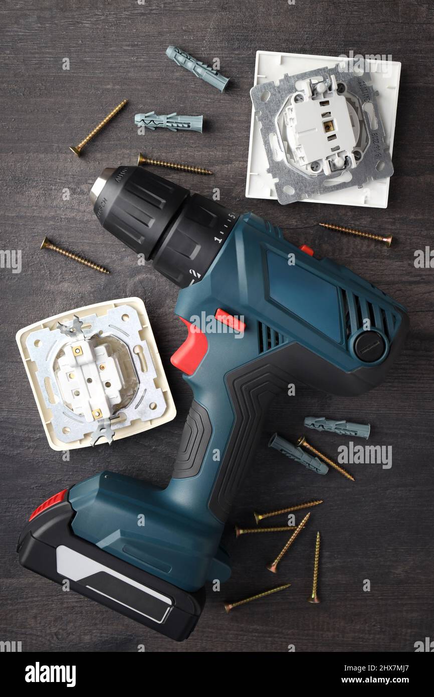 Different electrical tools hi-res stock photography and images - Alamy