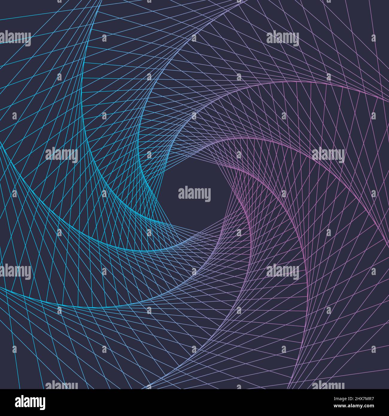 Abstract swirl hexagon vortex structure Stock Vector Image & Art - Alamy