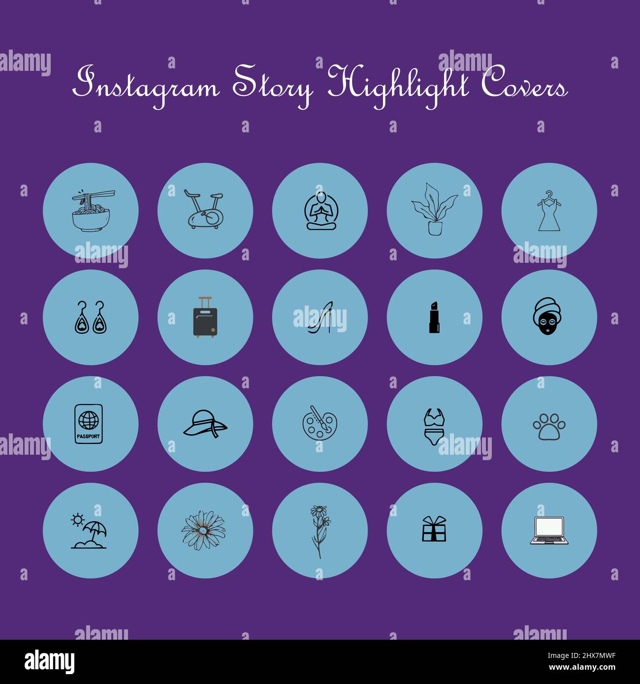 Social story highlight icon hi-res stock photography and images - Alamy
