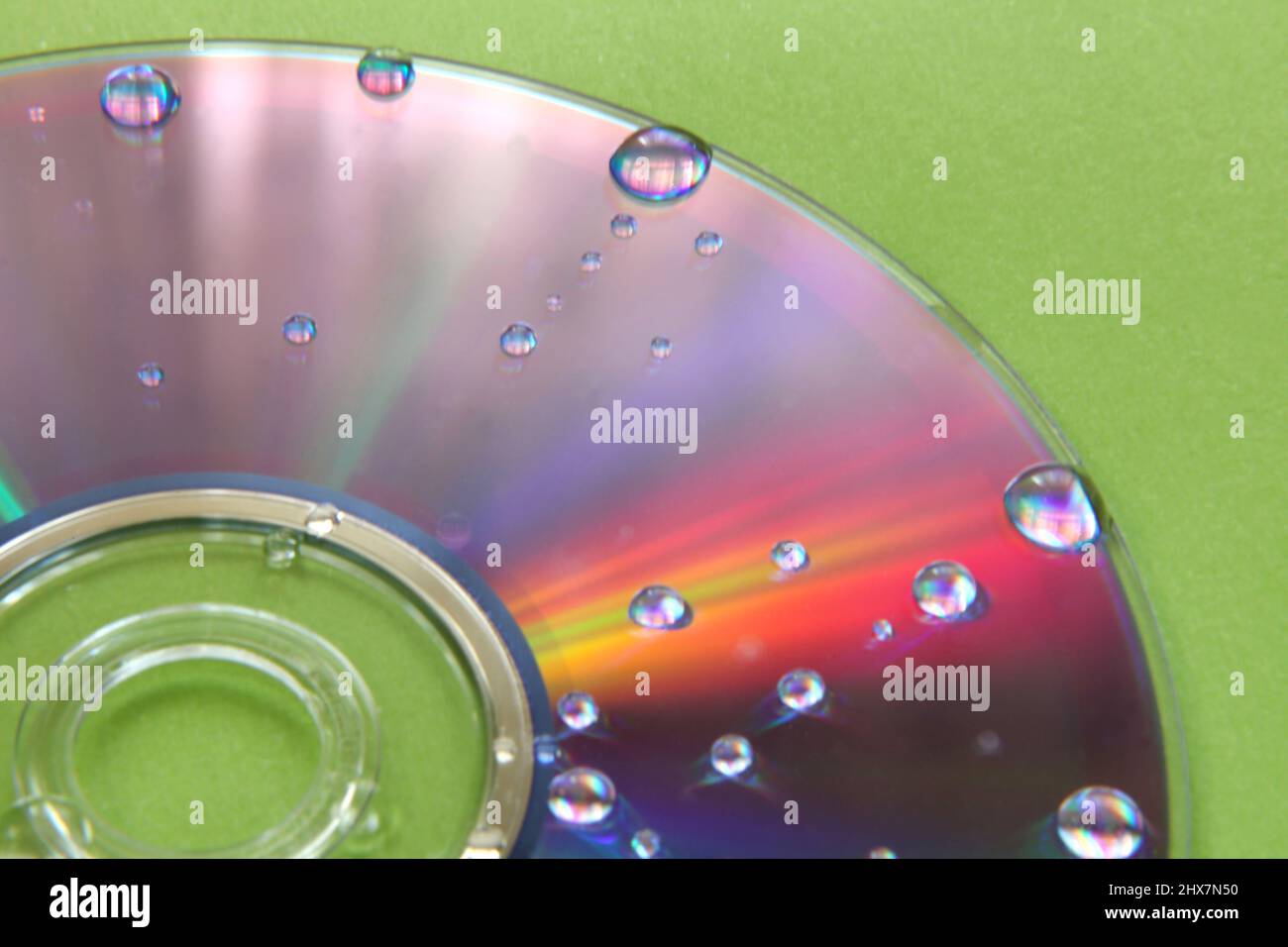 Cd dvd water drops hi-res stock photography and images - Alamy