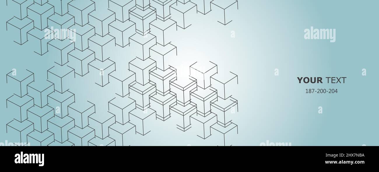 Cube pattern vector banner design Stock Vector Image & Art - Alamy