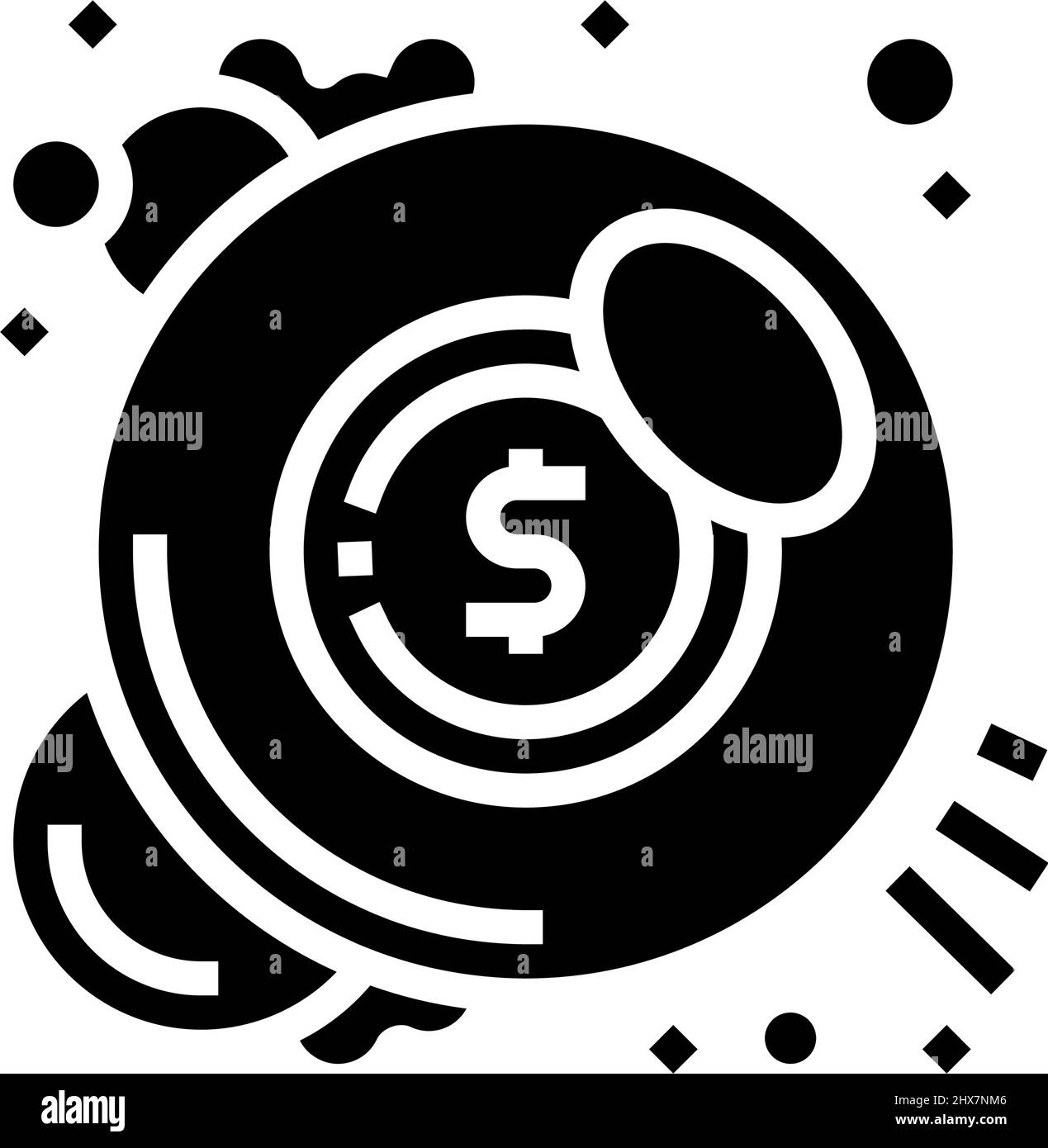 finance bubble glyph icon vector illustration Stock Vector Image & Art ...