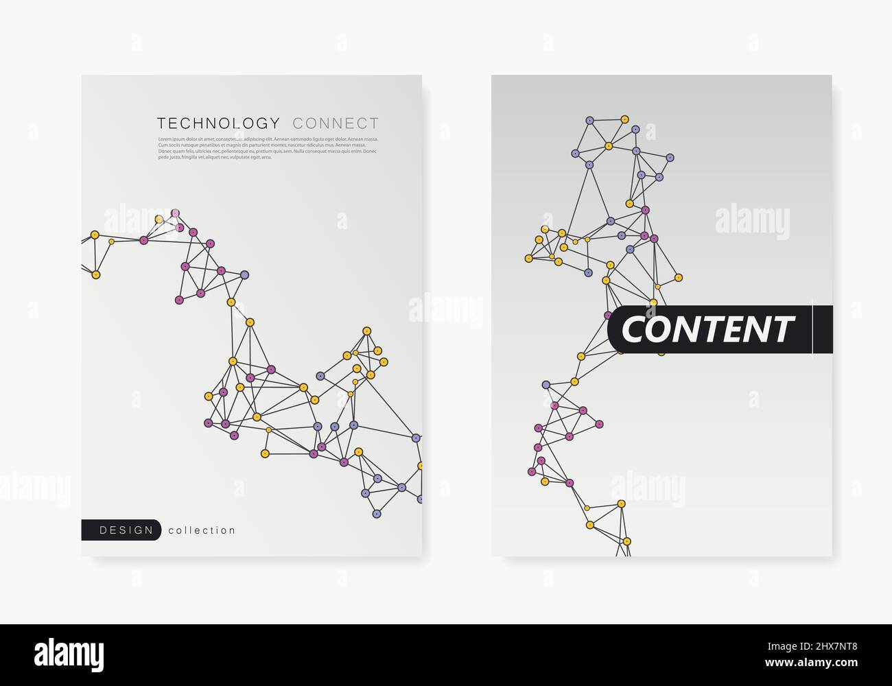 Abstract design composition and line intersection structure Stock ...