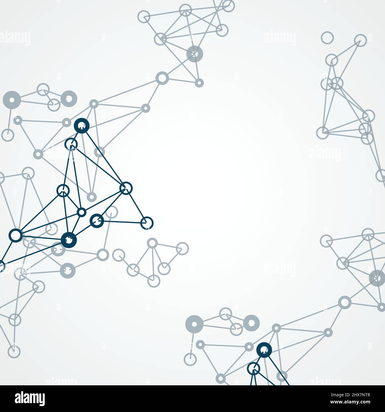 Vector connection pattern with dynamic lines and dots Stock Vector ...