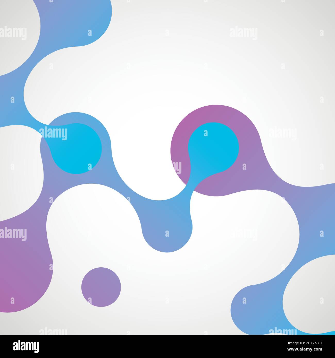 Abstract Molecular Structures And Technology And Science Design Stock