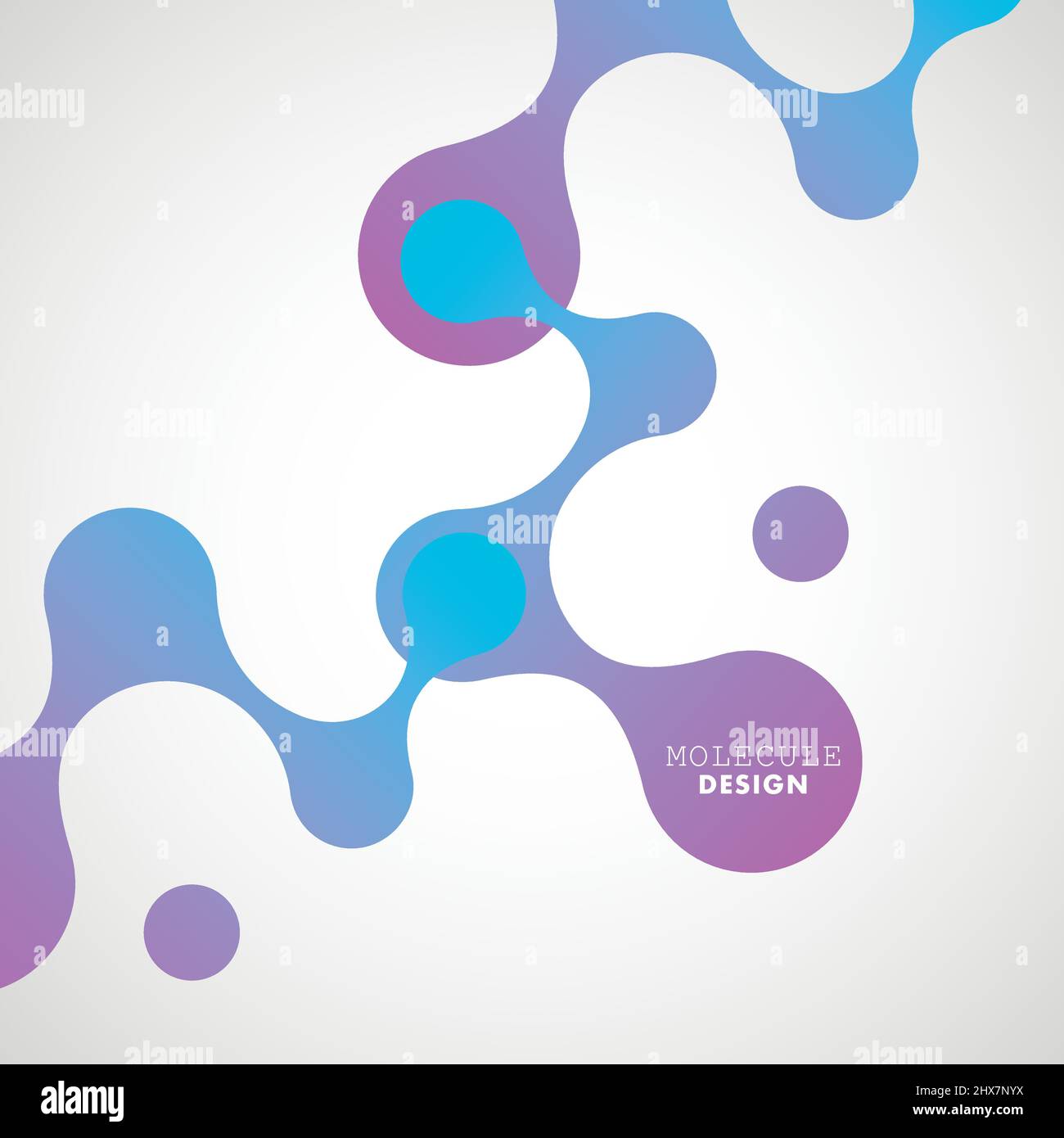 Abstract Molecular Structures And Technology And Science Design Stock