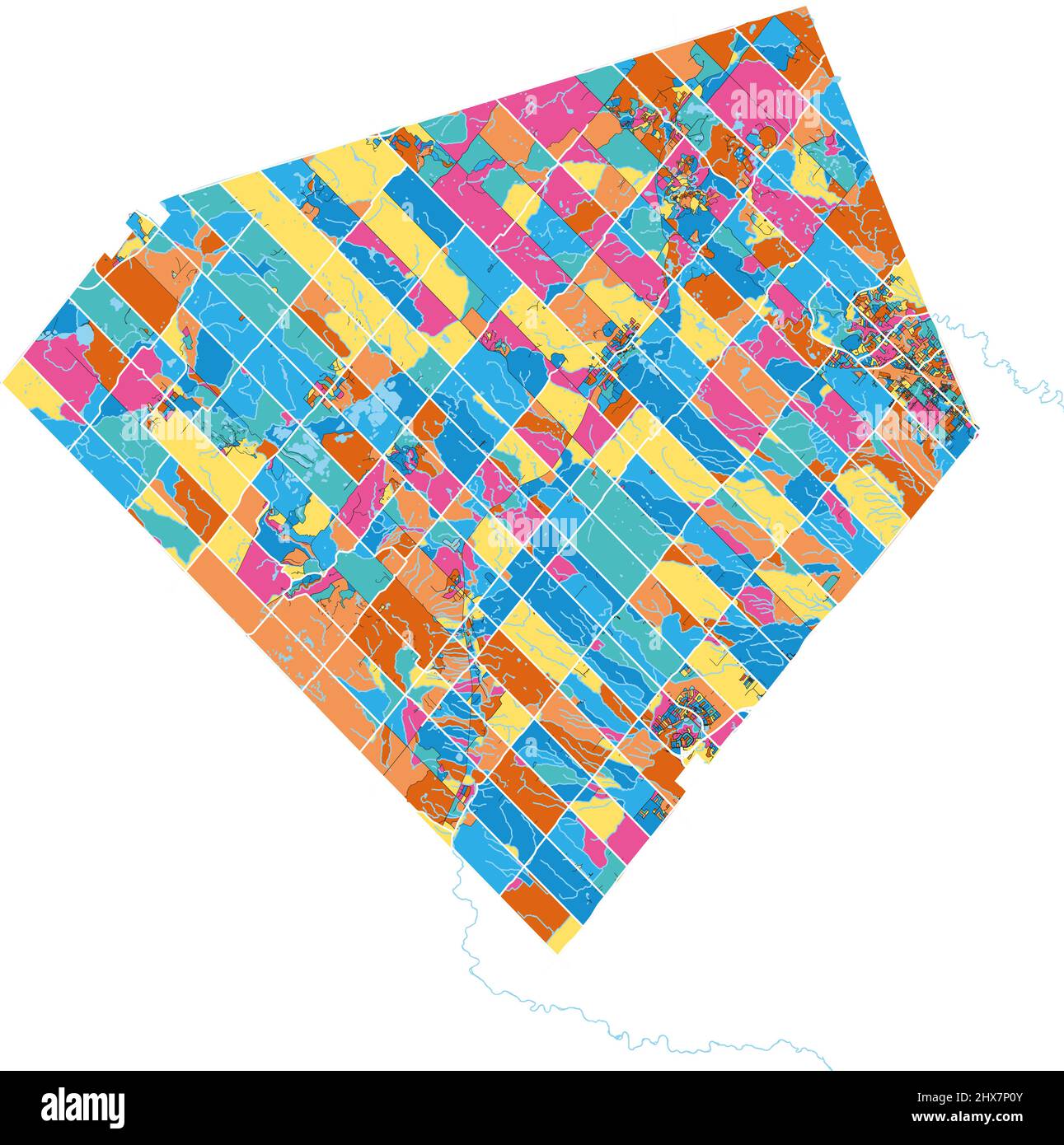 Caledon map hi-res stock photography and images - Alamy