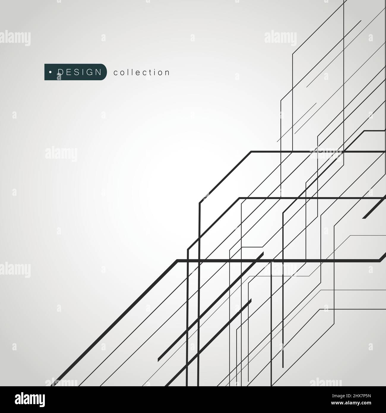 Vector lines concept pattern and technology modern background Stock ...