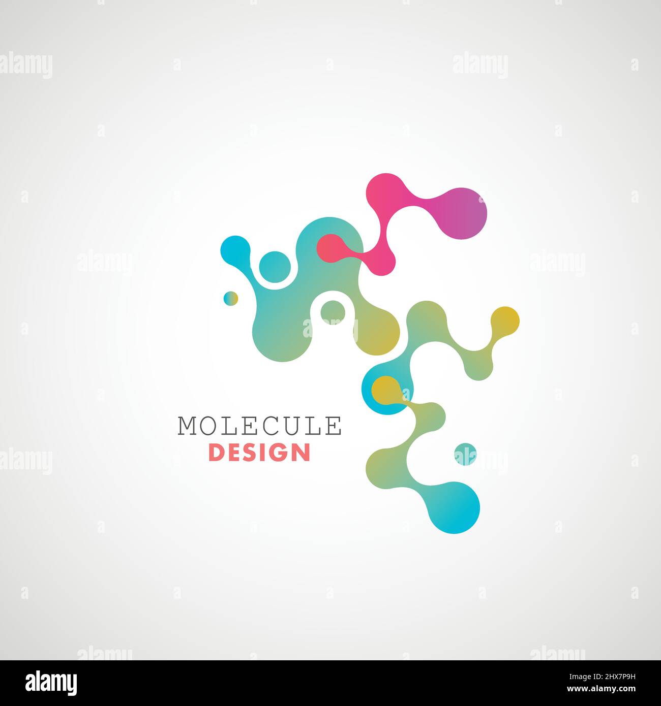 Abstract molecule vector design template Stock Vector Image & Art - Alamy