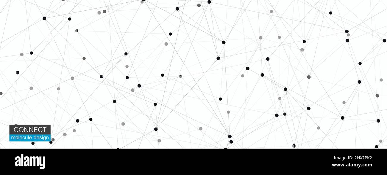 Vector white background abstract technology communication data science ...