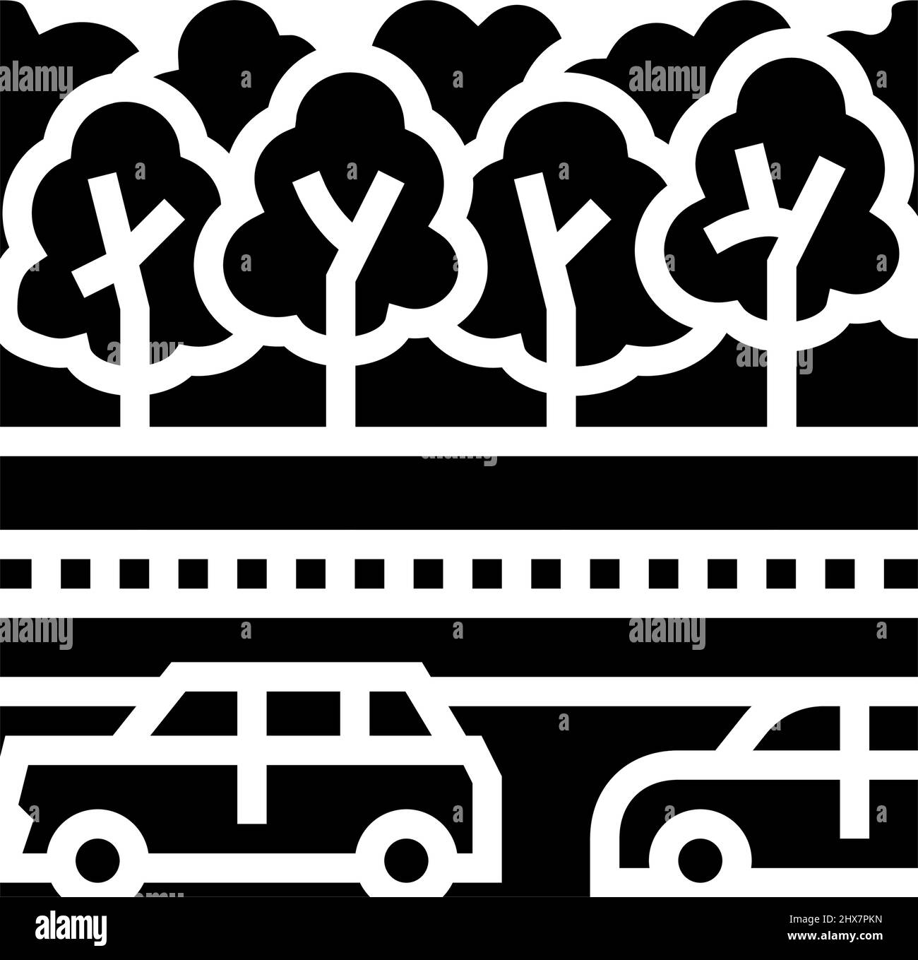 forest park glyph icon vector illustration Stock Vector Image & Art - Alamy