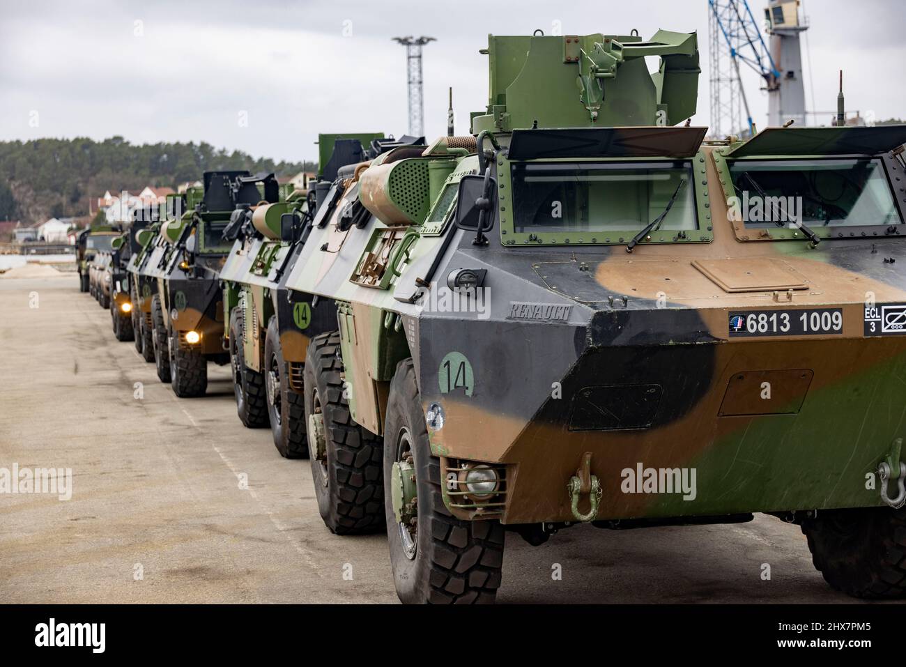 Fredrikstad 20220310.Materials and vehicles for parts of NATO's rapid ...