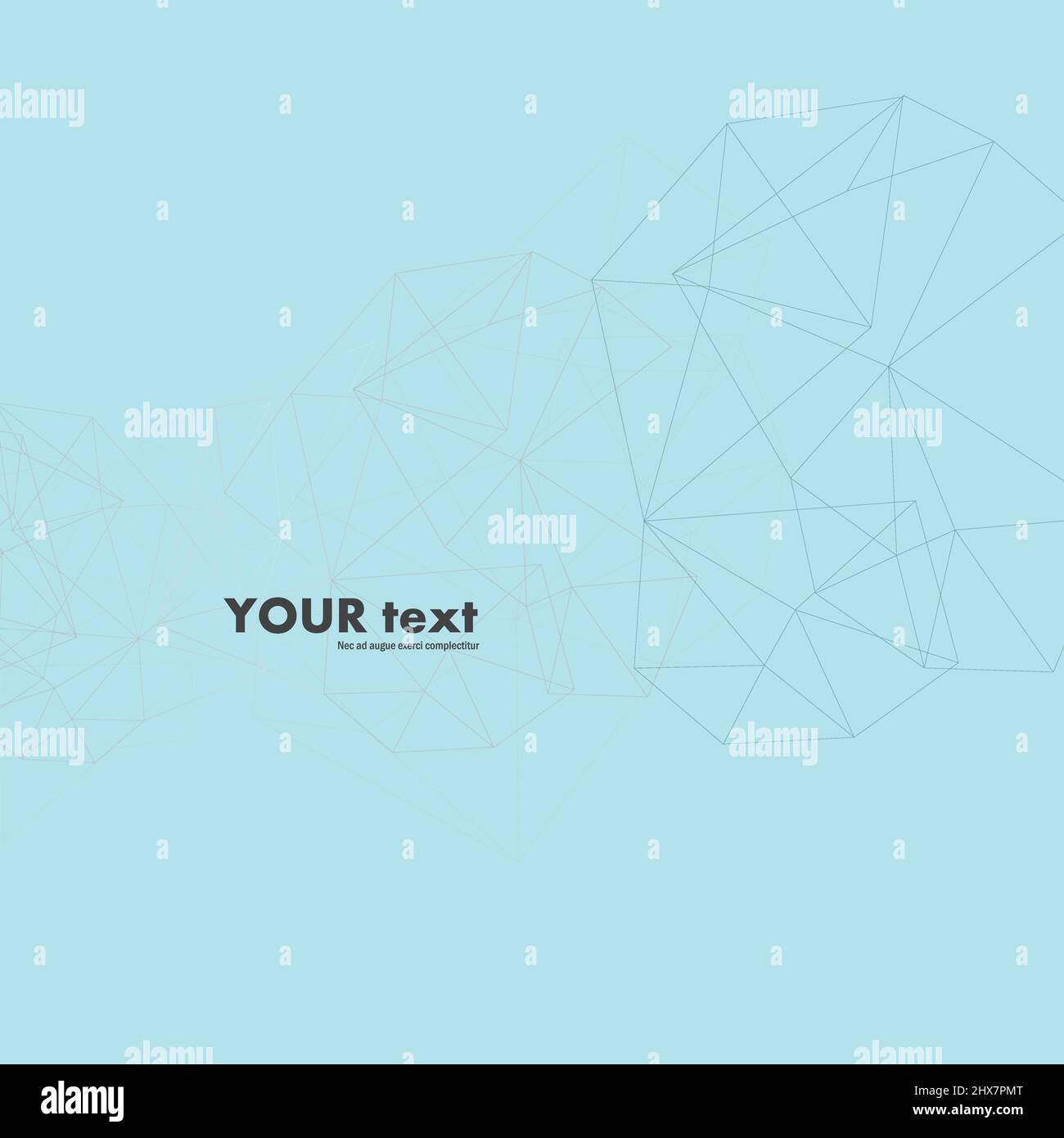 Vector Abstract Technology Communication Data Science And Geometric Graphic Design Stock Vector