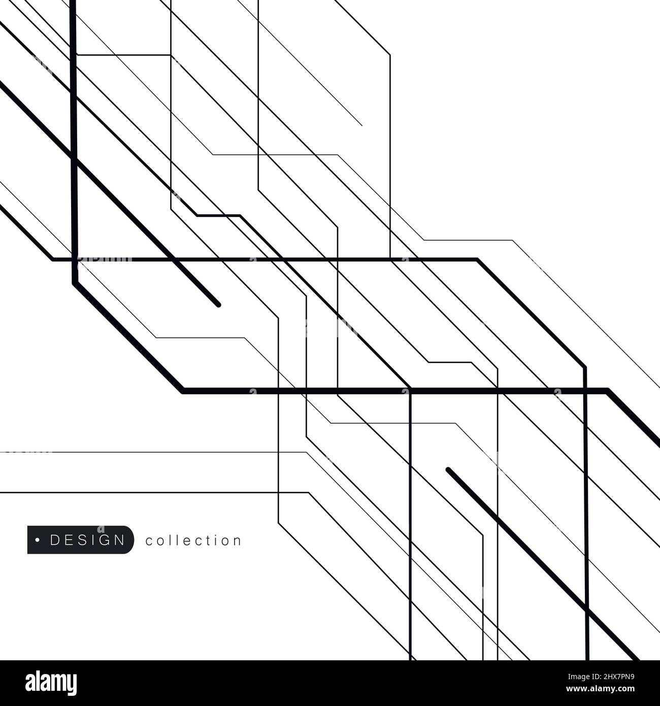 Vector lines concept pattern and technology modern background Stock ...