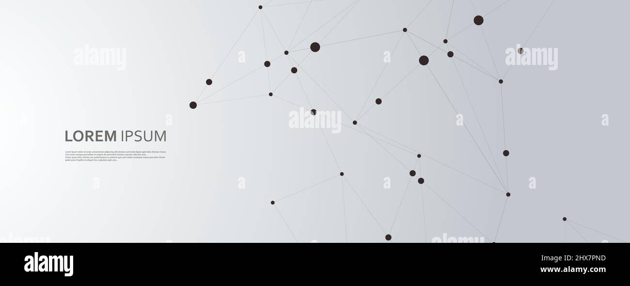 Abstract connection pattern with dynamic lines and dots Stock Vector ...
