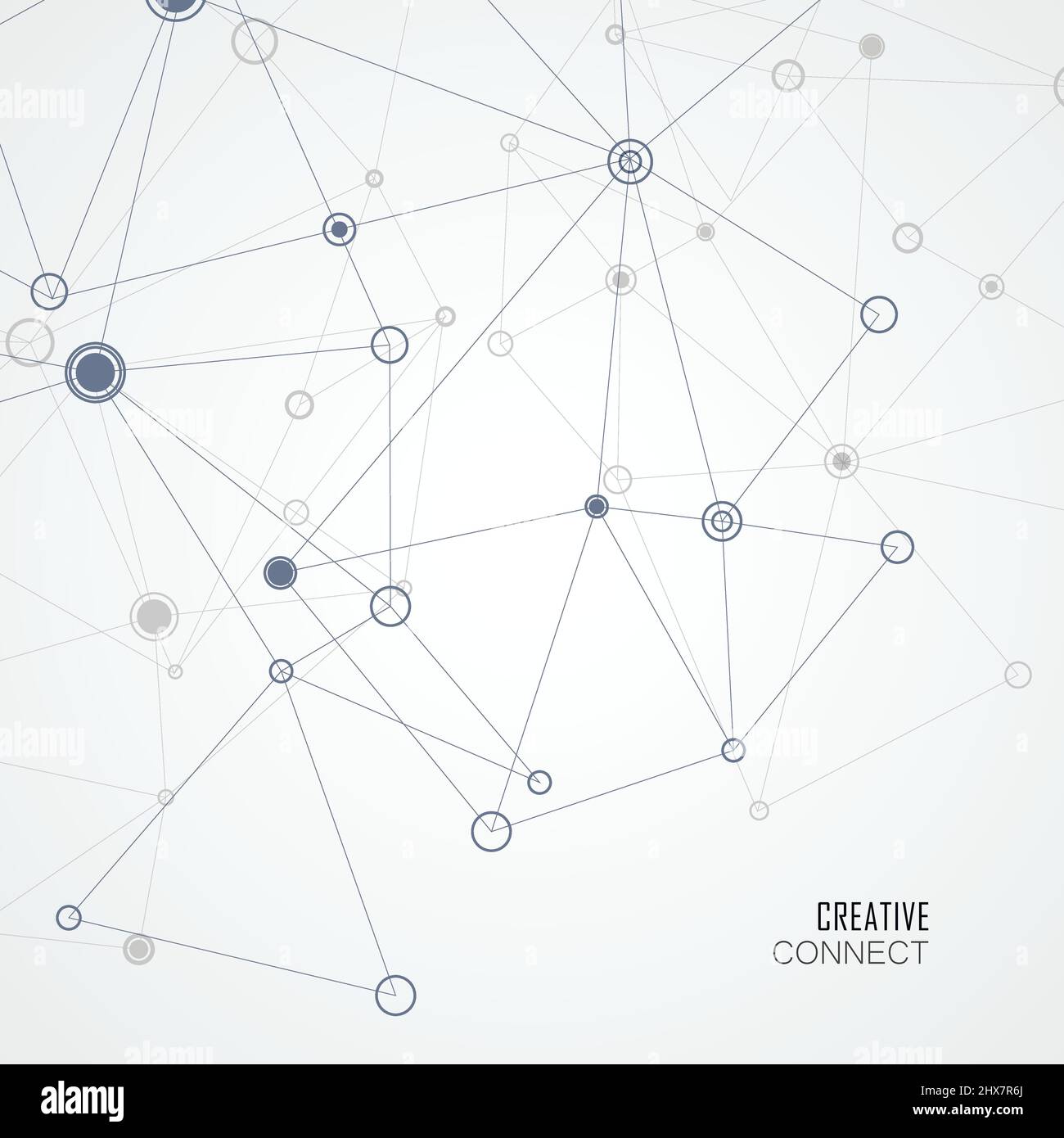 Vector abstract technology molecular structures and geometric graphic ...