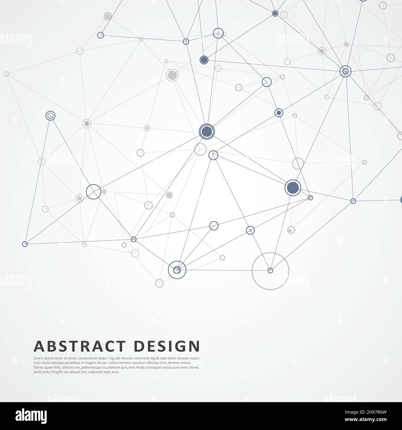 Vector Abstract Technology Molecular Structures And Geometric Graphic Design Stock Vector Image