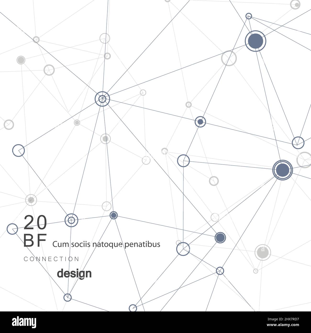 Modern black connect abstract lines on white background for concept ...