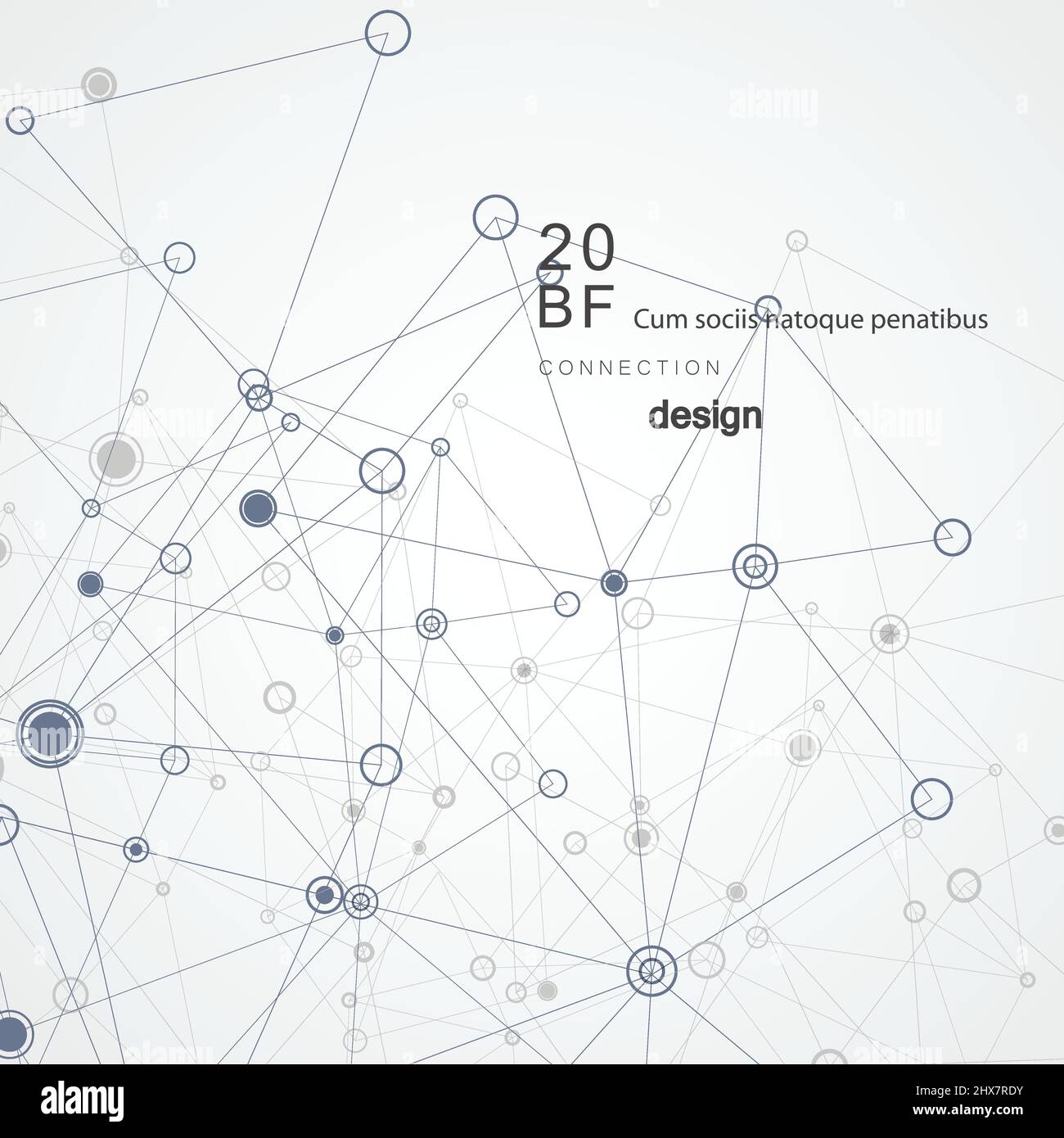 Modern black connect abstract lines on white background for concept ...