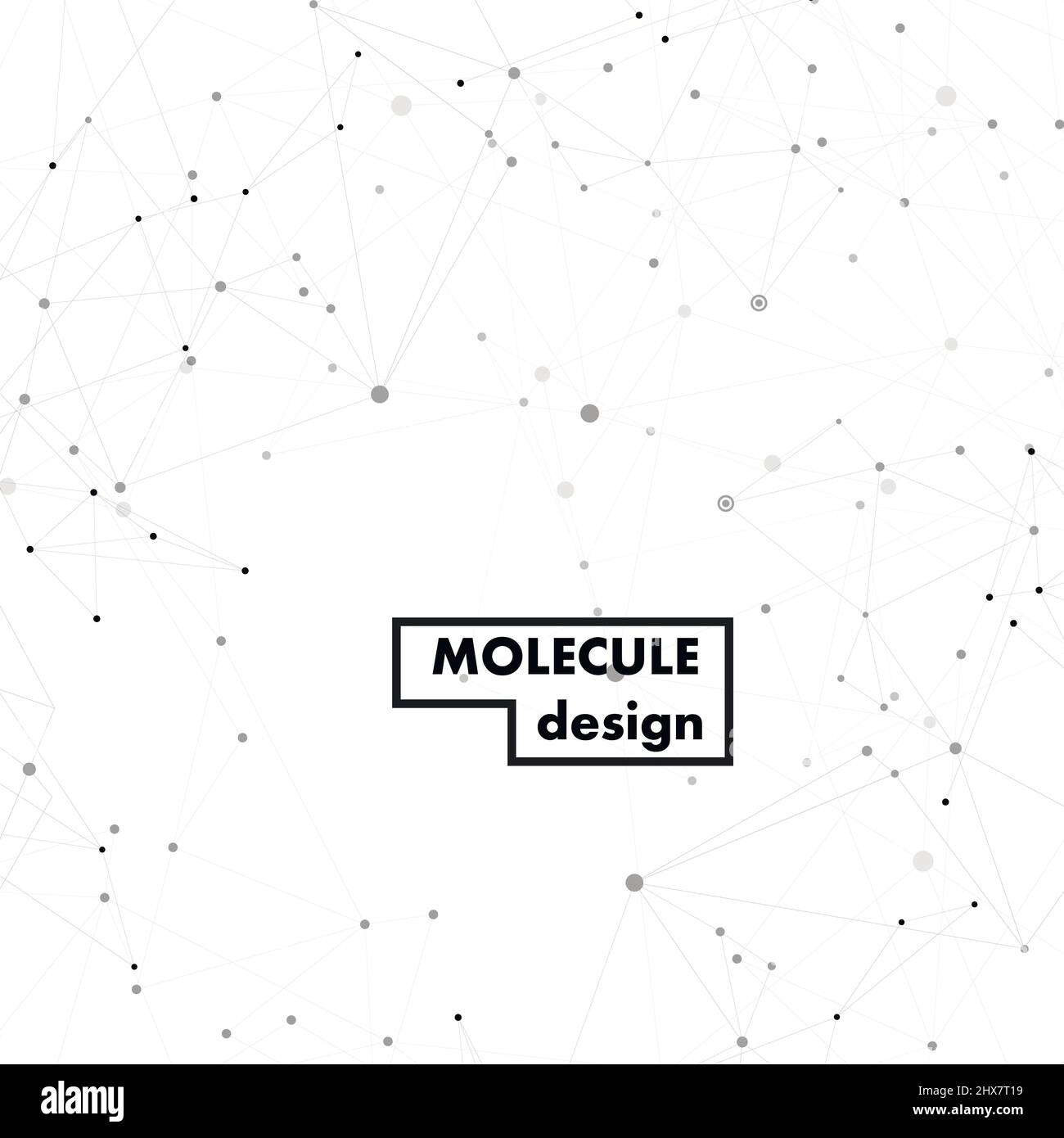 Vector Connect Lines And Dots And Abstract Template Technology Stock