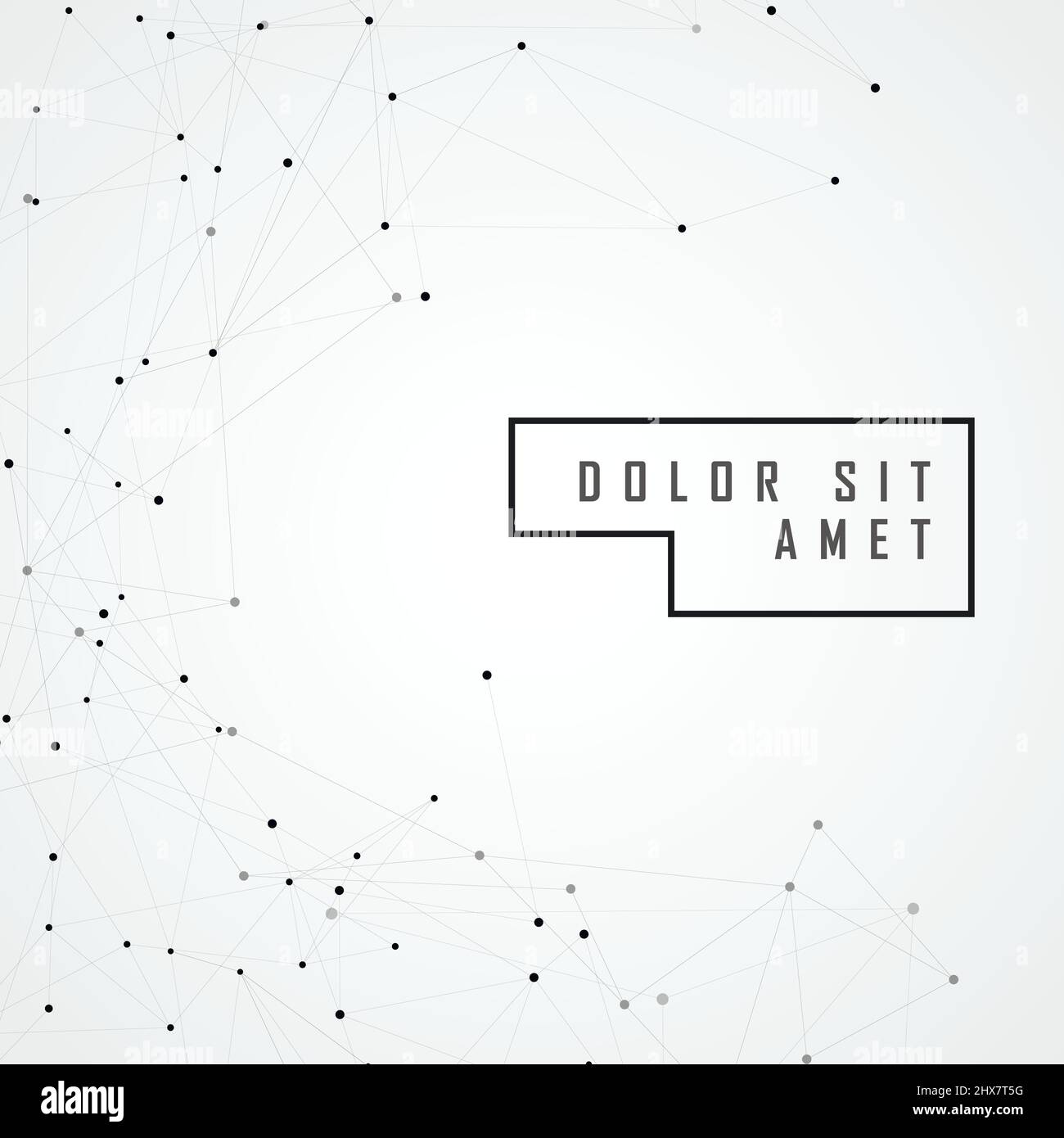 Vector connect lines and dots and abstract template technology Stock ...