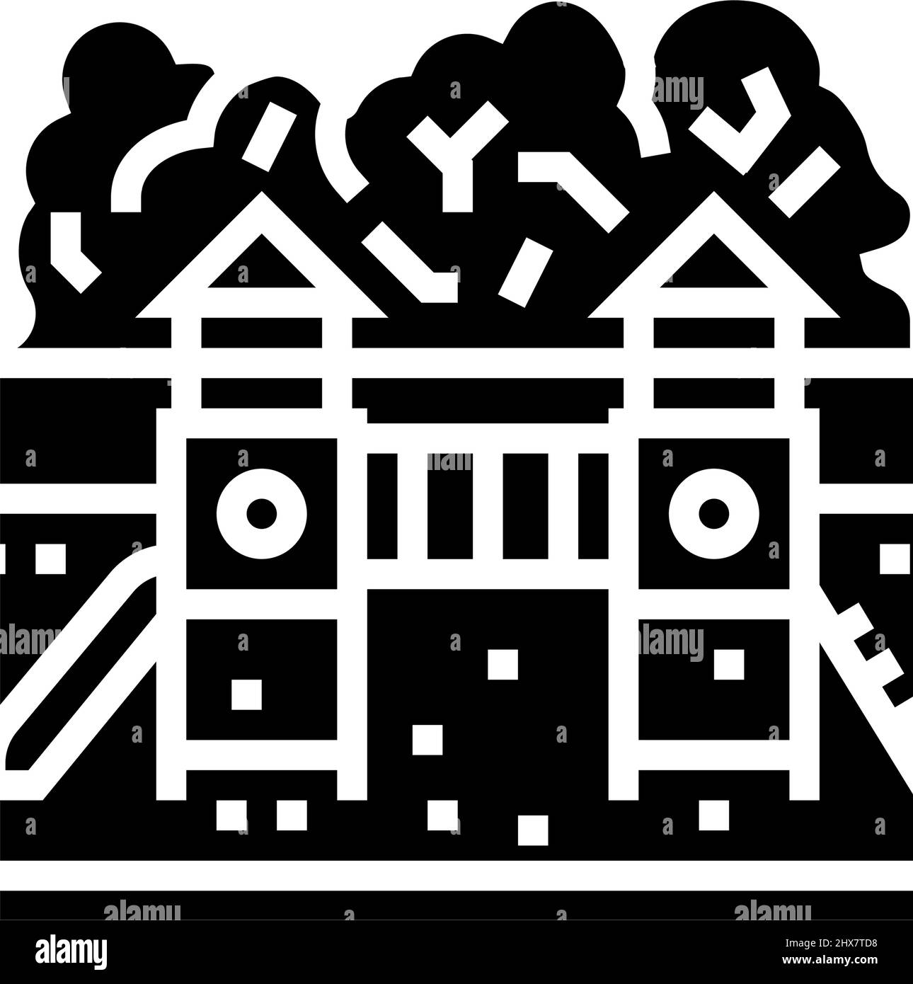 playground park glyph icon vector illustration Stock Vector Image & Art ...