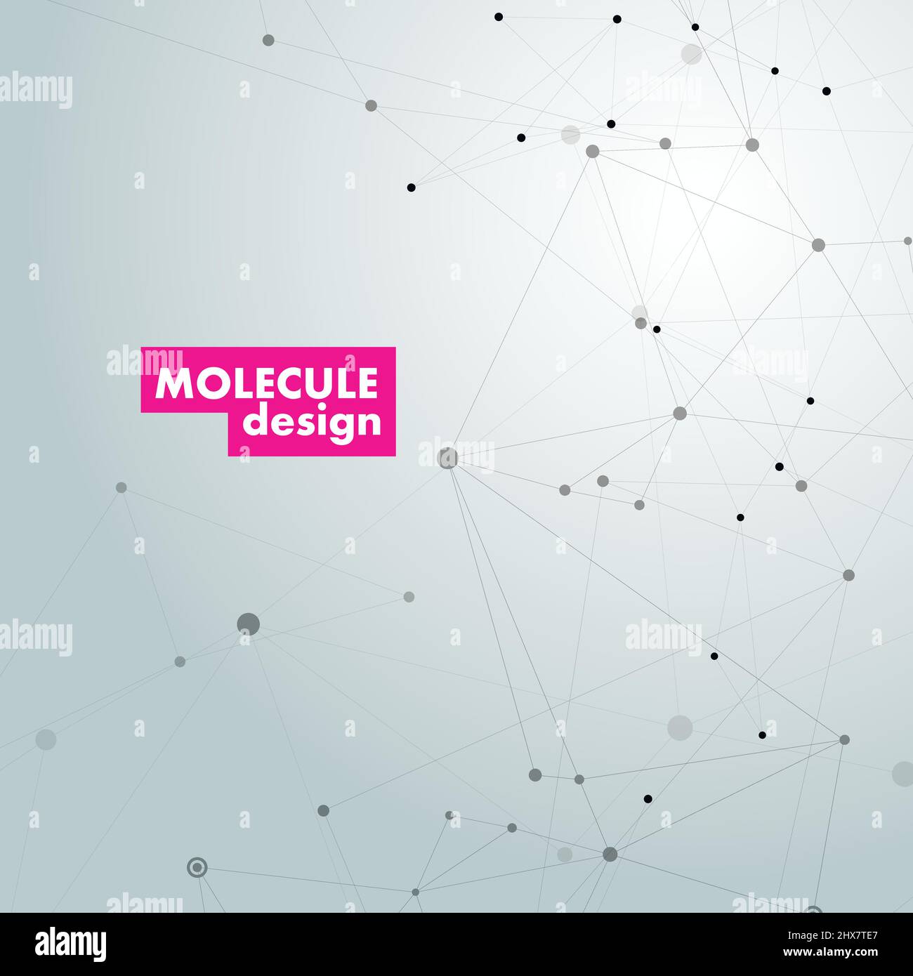 Dna molecule design layout. Abstract nano structure vector background ...
