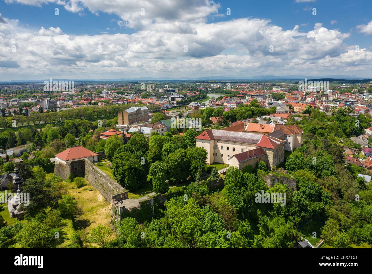 Panorama view roof city uzhgorod hi-res stock photography and images ...