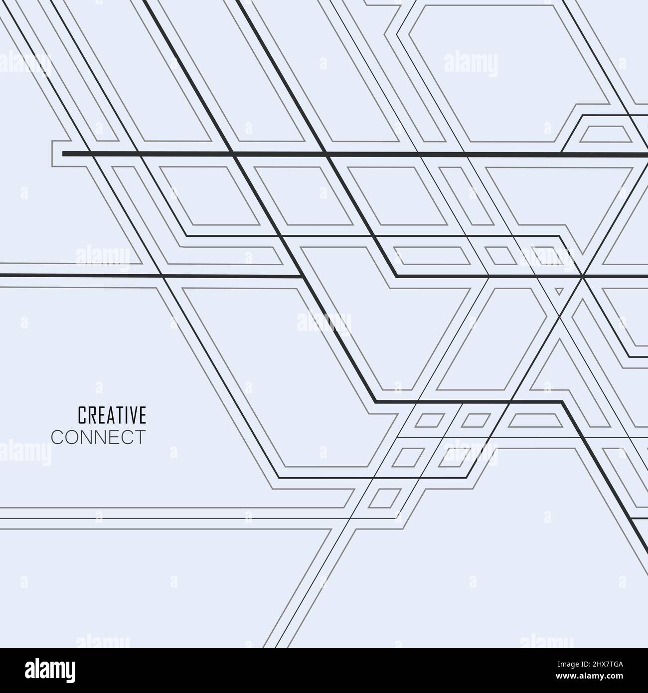 Abstract geometric overlap lines and shapes design wallpaper Stock ...