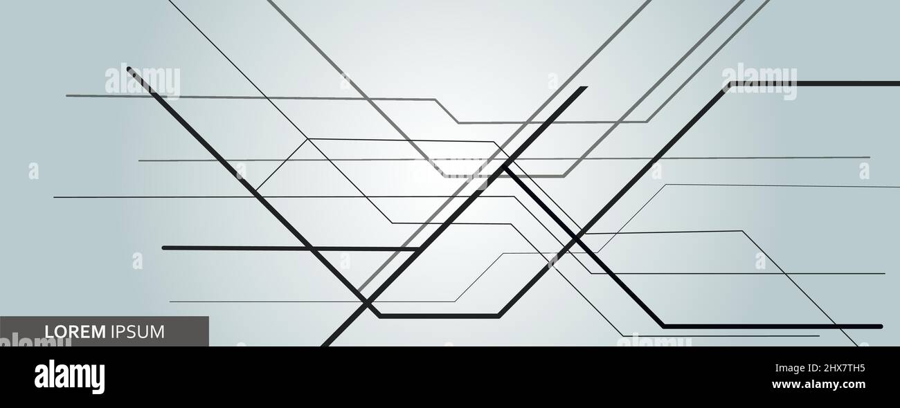 Vector abstract background with black overlapping lines for graphic ...
