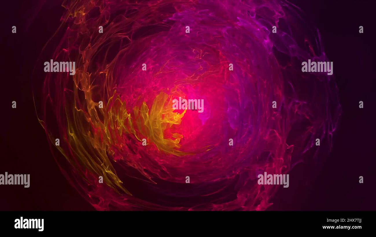 Abstract fiery sphere background with luminous swirling backdrop ...