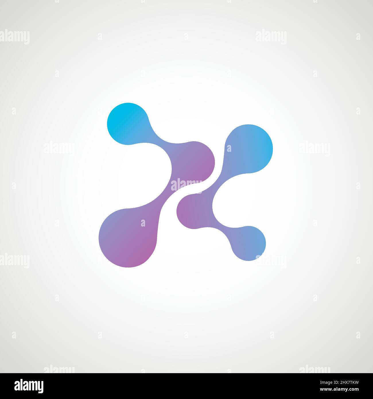 Creative molecule or atom connect design with color circles and lines ...