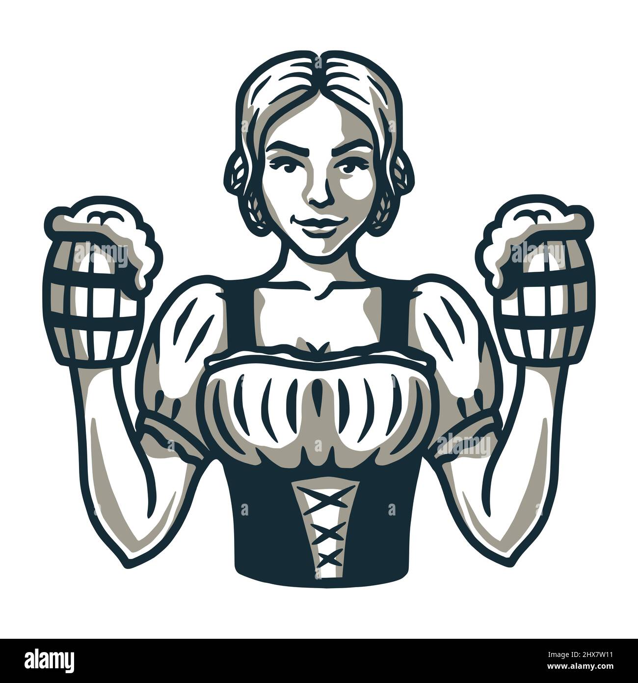 Lady bavaria Stock Vector Images - Alamy