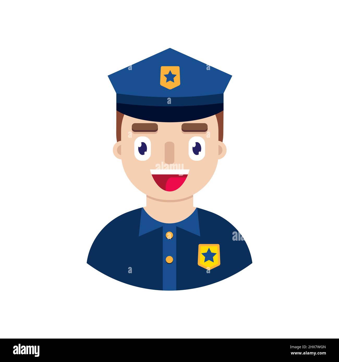 Policeman police officer in Cut Out Stock Images & Pictures - Alamy