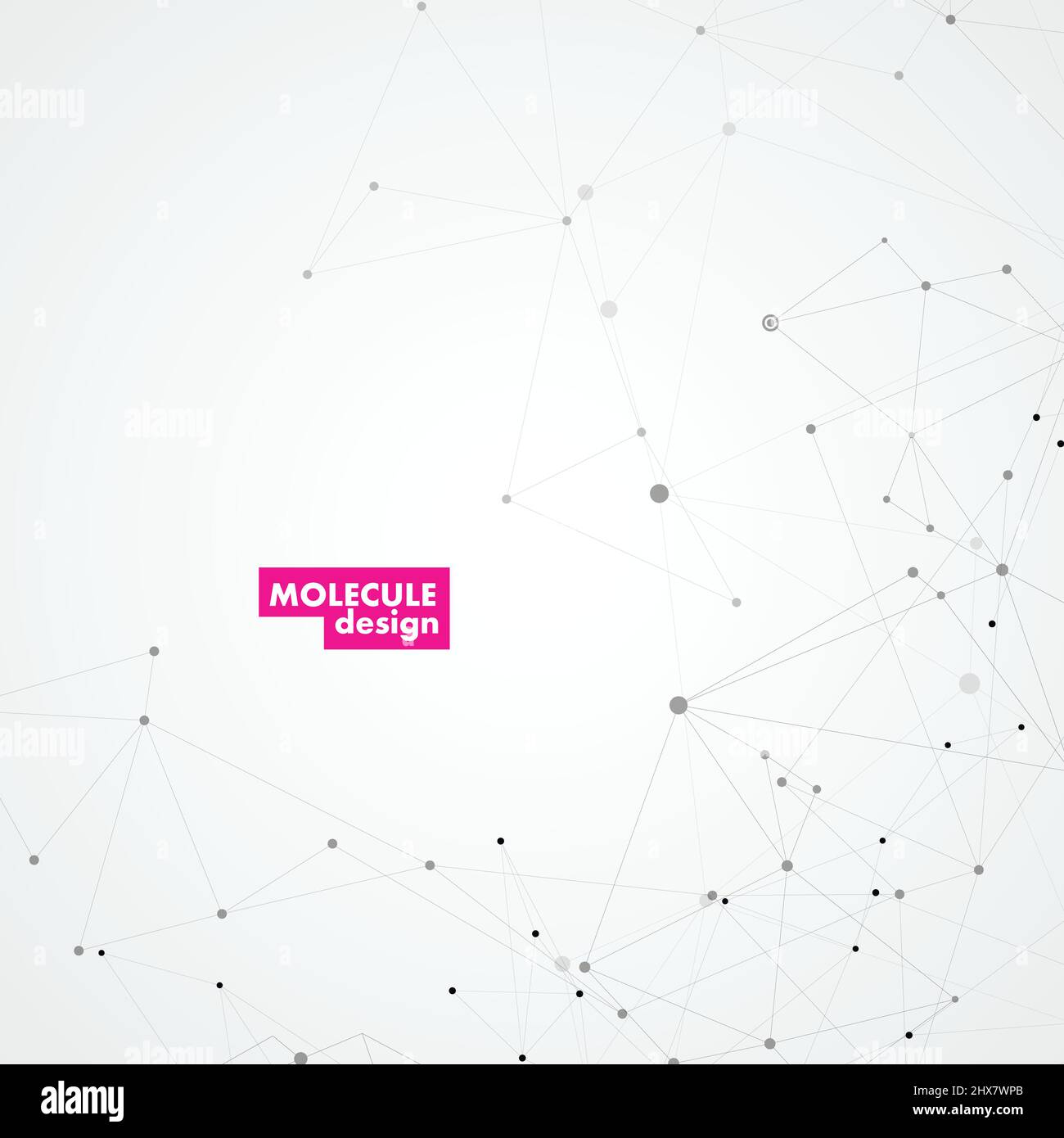 Vector connect lines and dots and abstract template technology Stock ...