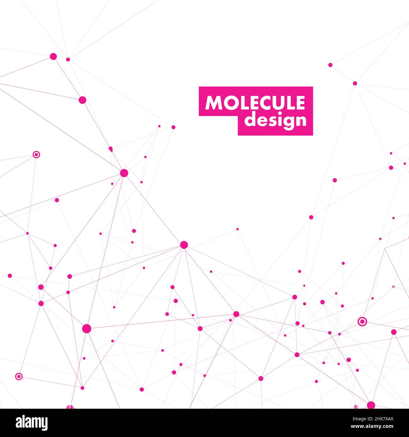 Dna molecule design layout. Abstract nano structure vector background ...