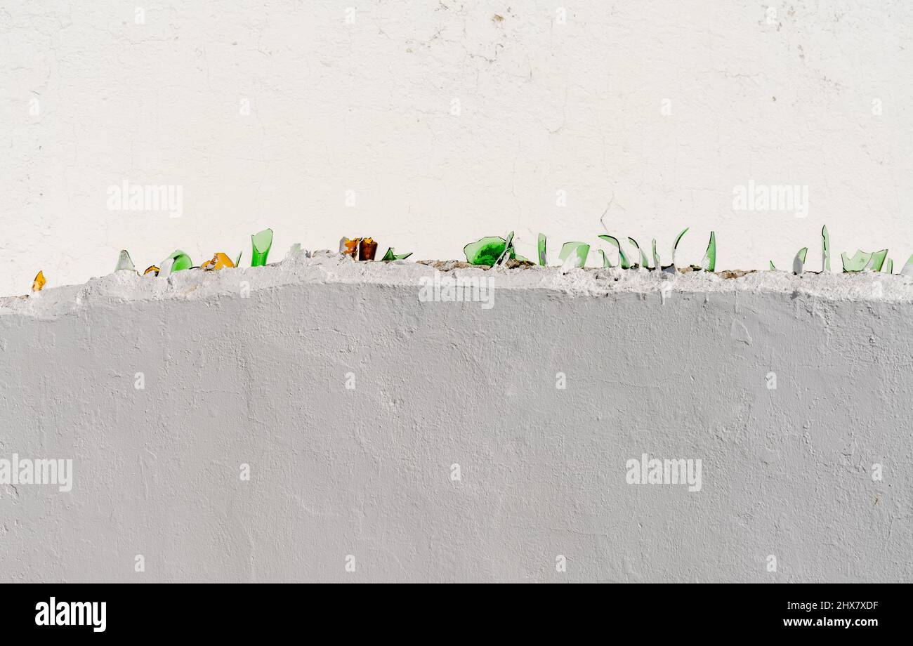 Broken glass wall security hi-res stock photography and images - Alamy