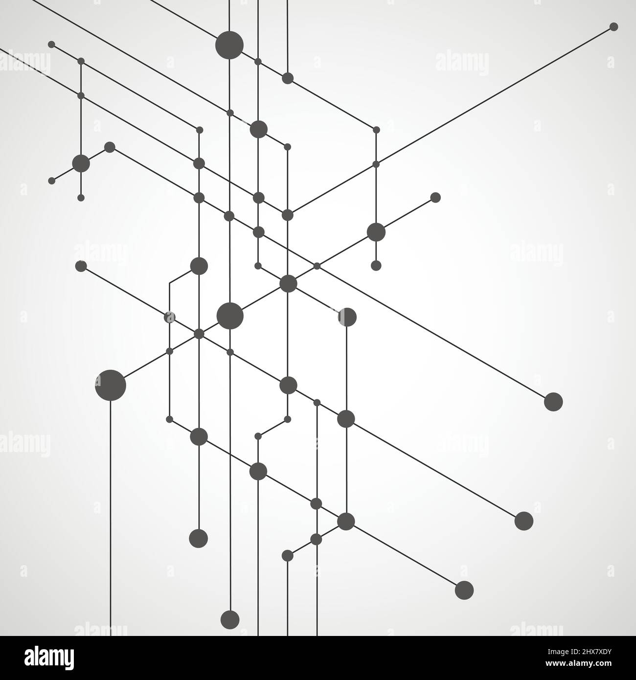 Vector connecting dots and lines on white background Stock Vector Image & Art - Alamy