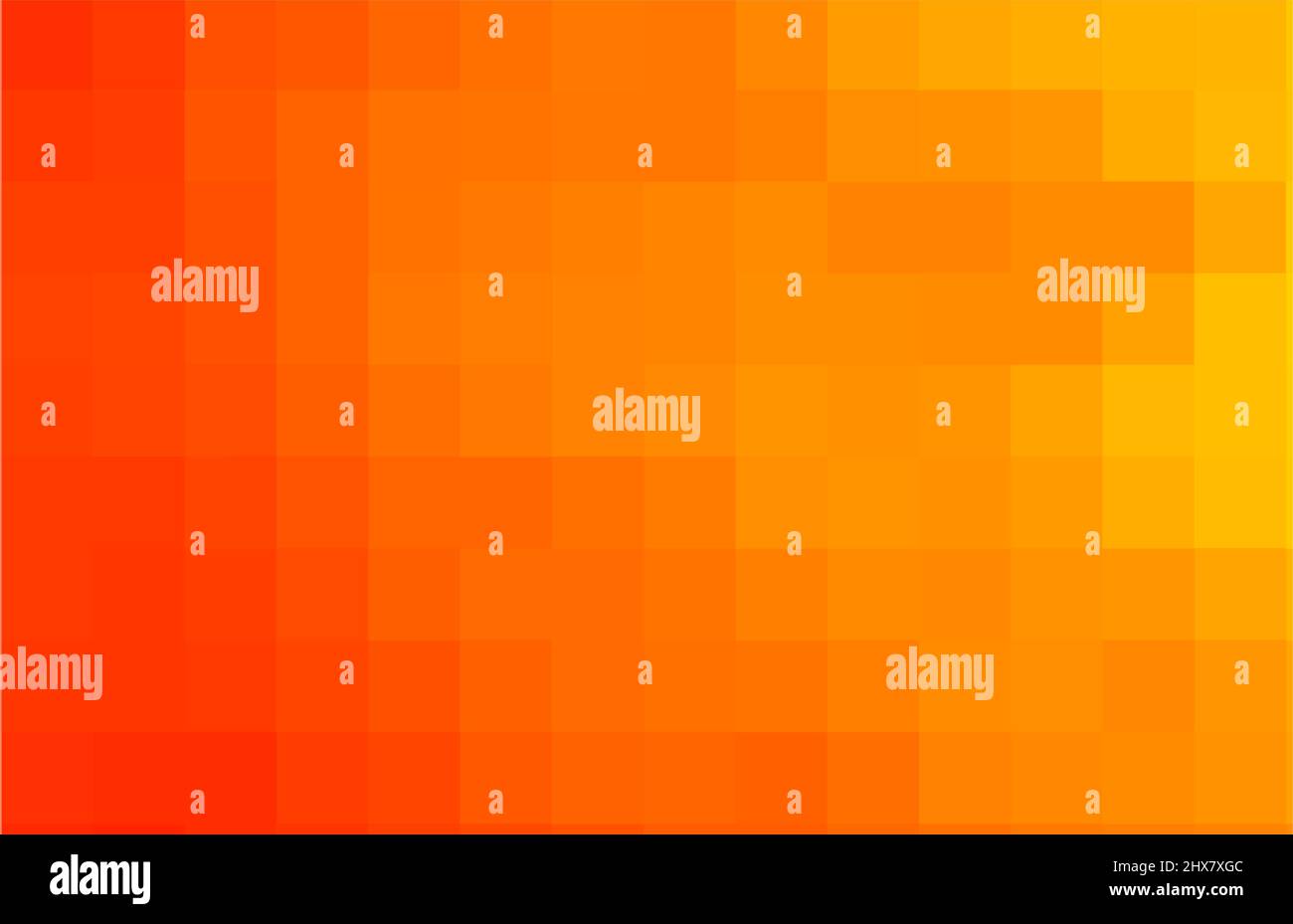 Orange-yellow vector background from squares. Illustration from orange ...