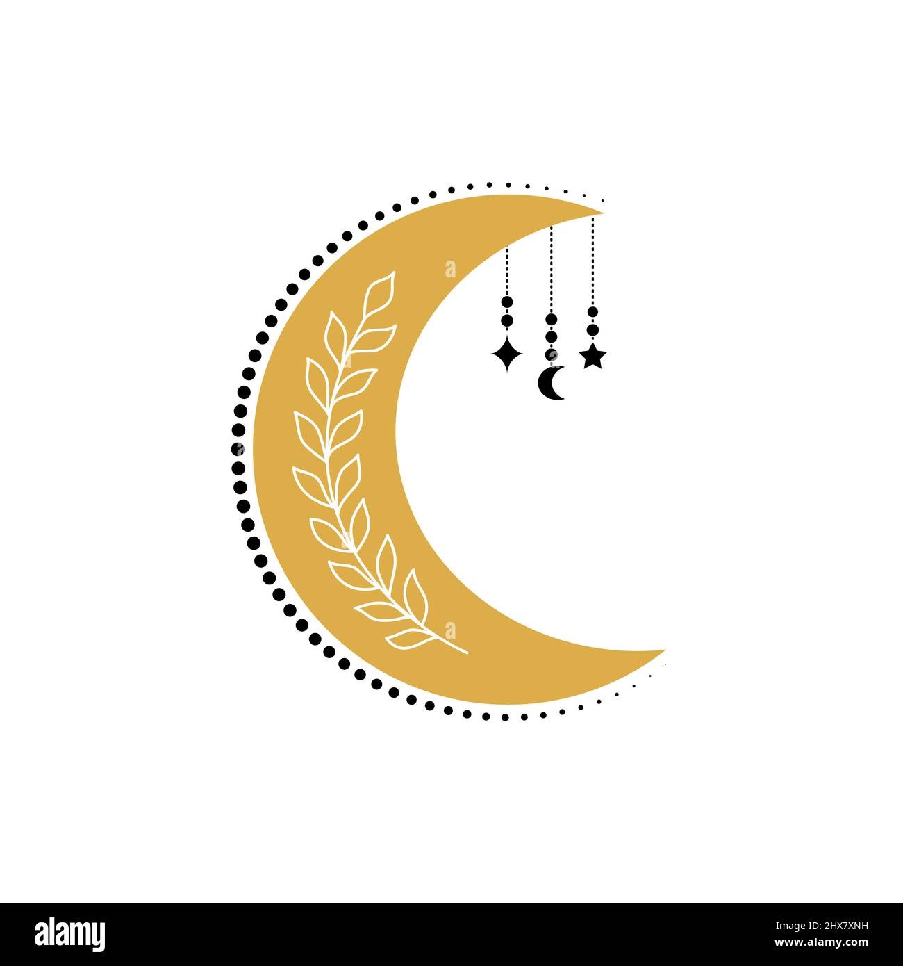 Crescent moon and star Cut Out Stock Images & Pictures - Alamy