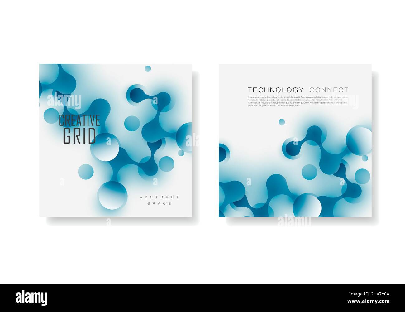 Abstract connection structure in technology style. Vector broshure ...