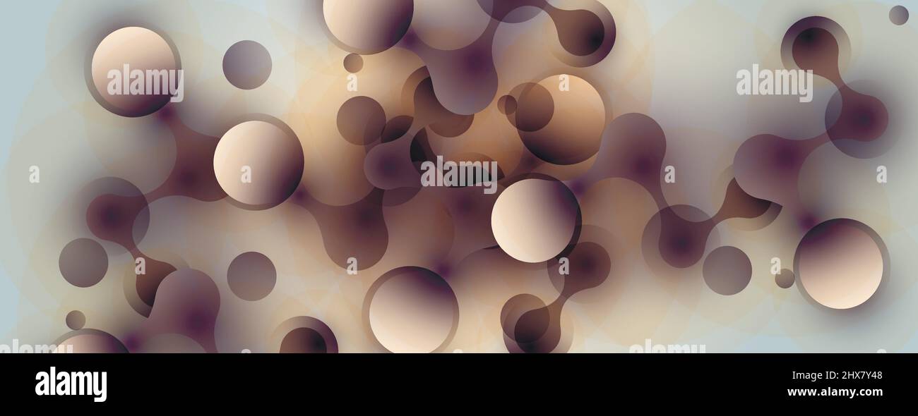Abstract Vector Pattern Molecule Connection Design Stock Vector Image