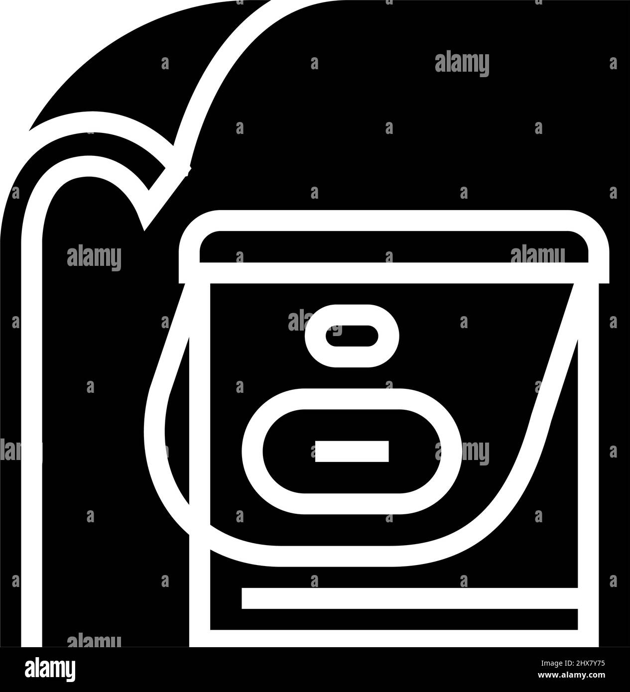 silicone rubber elastomer glyph icon vector illustration Stock Vector ...